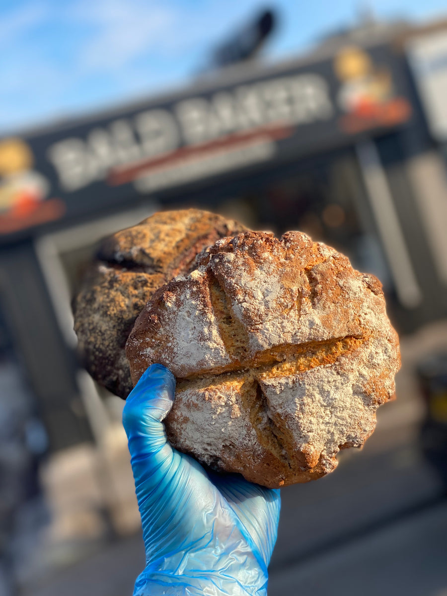 Homemade Bran Scone round – Bald Baker